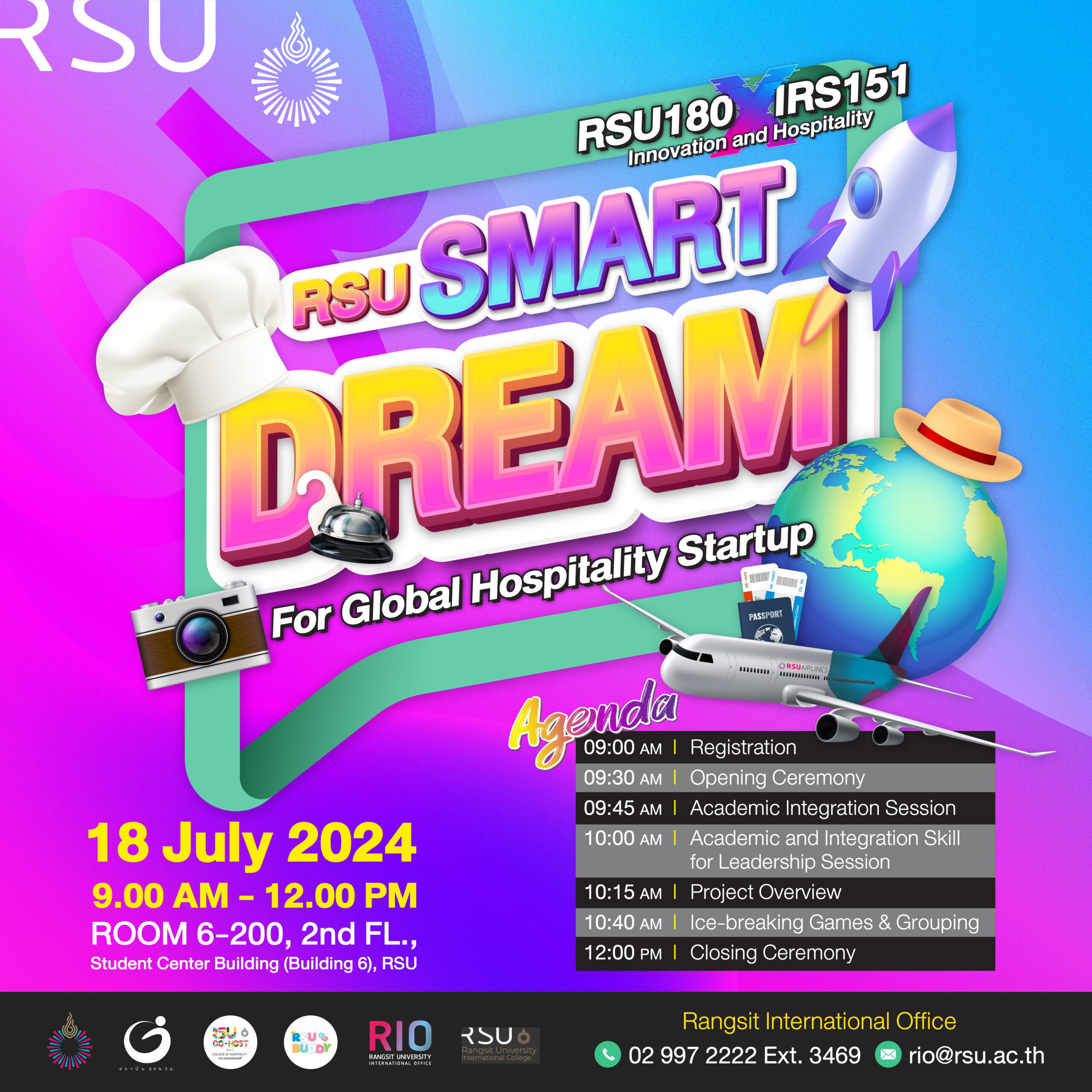 ม.รังสิต จัดงาน RSU Smart Dream for Global Hospitality Startup - www.skytimeonline.com
